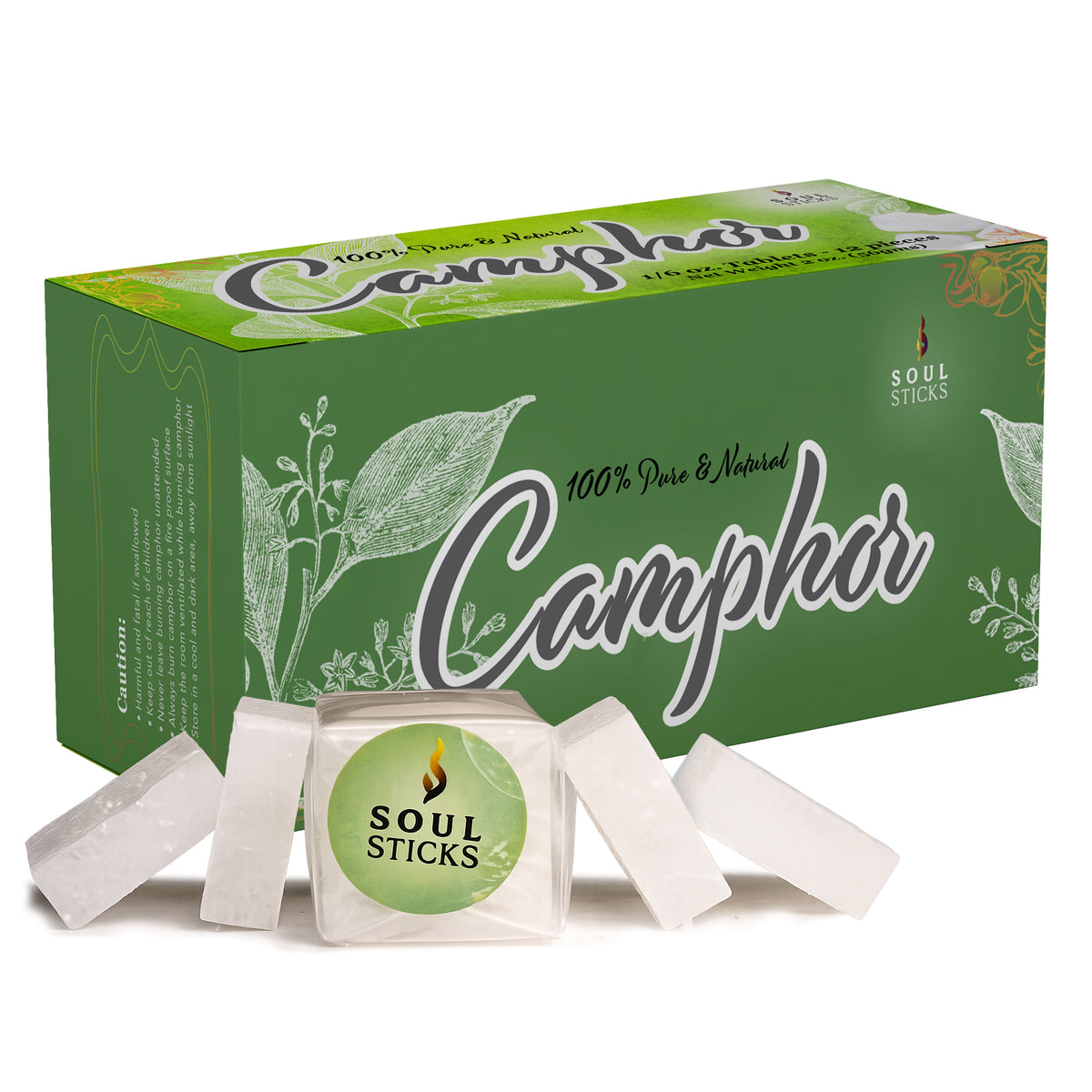 Natural Camphor Tablet Blocks – Soul Sticks